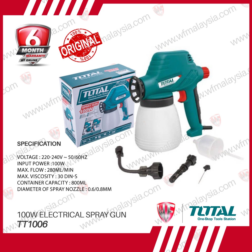 TOTAL SPRAY GUN 100W TT1006 Spray gun paint Sterilization Mosquito ...