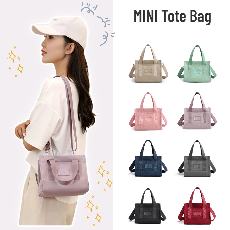 New Waterproof Nylon Mini Tote Bag Waterproof Material Fashion Simple ...