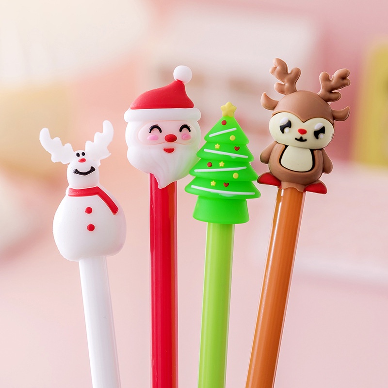 READY STOCK! Cute Cartoon Christmas Pen Student Gift Stationery 可爱卡通圣诞 ...