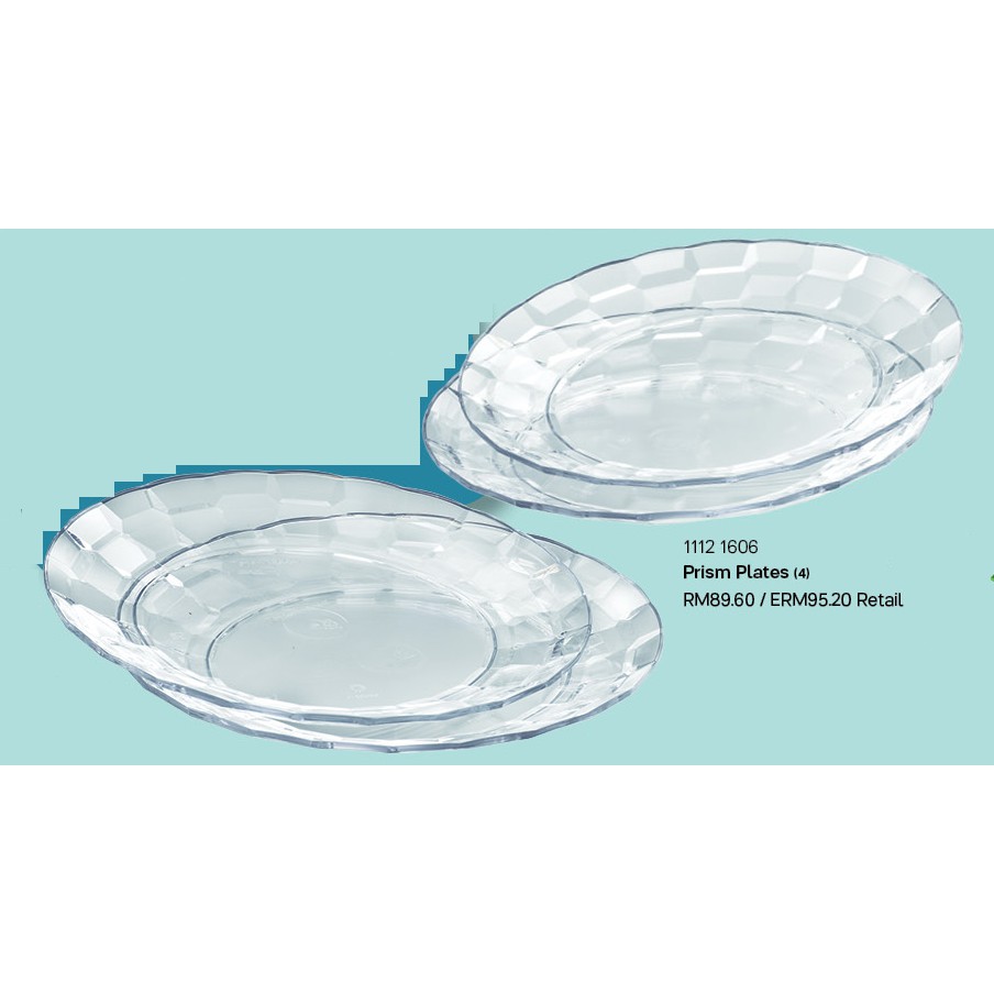 TUPPERWARE PRISM PLATES(1 or 4 Pcs) | Shopee Malaysia