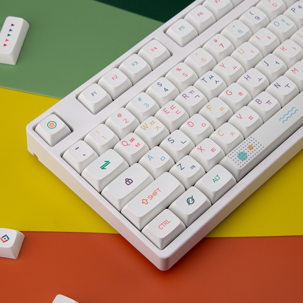 PBT XDA Profile 127 Keys Keycaps Dye Sublimation ANSI Layout for ...
