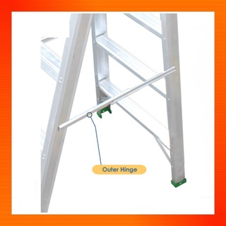 STRONGMAN ALUMINIUM LADDER 4 - 8 STEPS DOUBLE/ SINGLE SIDED LADDER ...