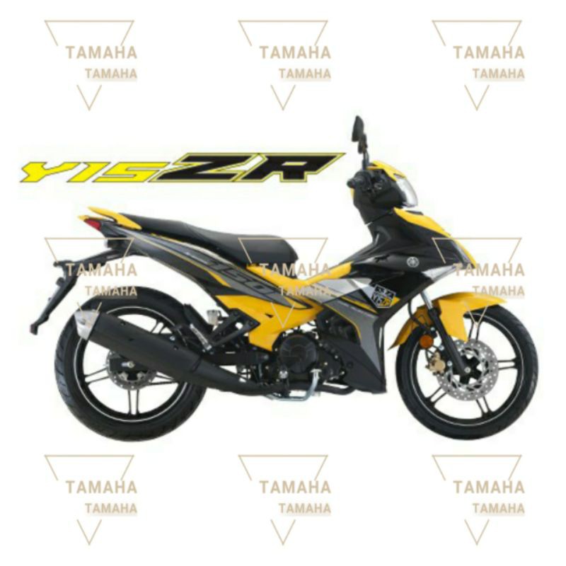Yamaha Y15 Y15zr V1 V2 yellow robot 2017 cover set with free emblem(×4 ...
