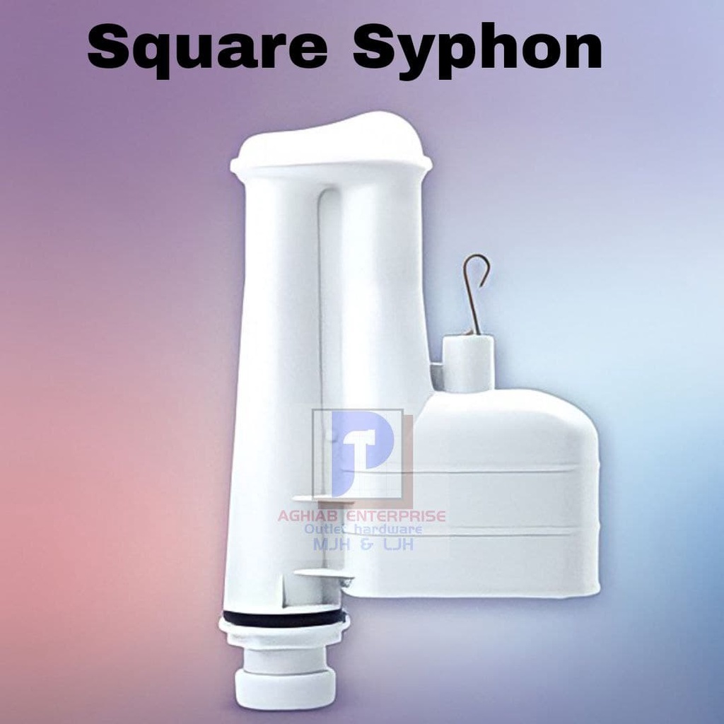 TECHPLAS Plastic Cistern Syphon (Square/ Round) Jamban Air Siphon ...
