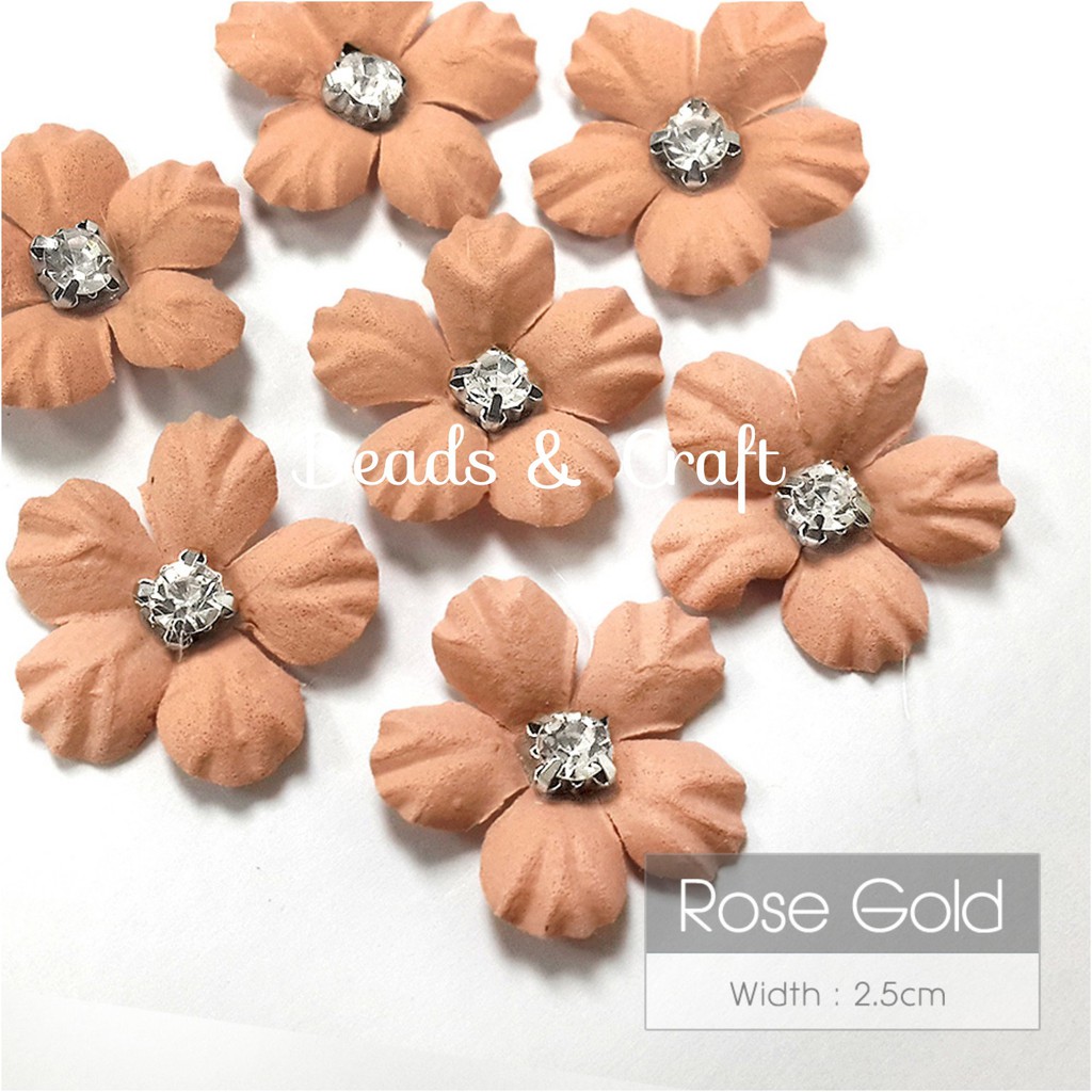 10pcs Bunga 3D/ Handmade 3D Fabric Flowers | Shopee Malaysia