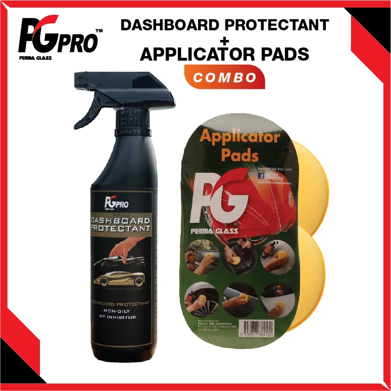 PG Pro Dashboard Protectant (500ml) Combo + Applicator Pads 2pcs Kilang ...