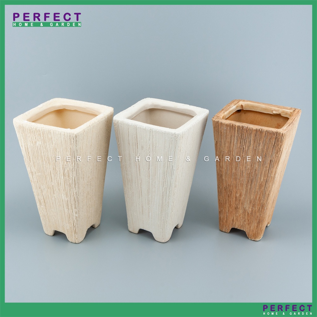 PERFECT Ceramic Pot 7028 L 10x10x19cm Flower Pot Pasu Seramik 陶瓷盆 多肉盆 ...