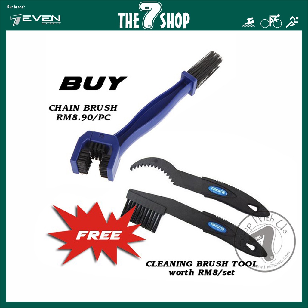 Bicycle Chain Cleaning Brush / Berus Rantai Motor (Free Cleaning Tool ...