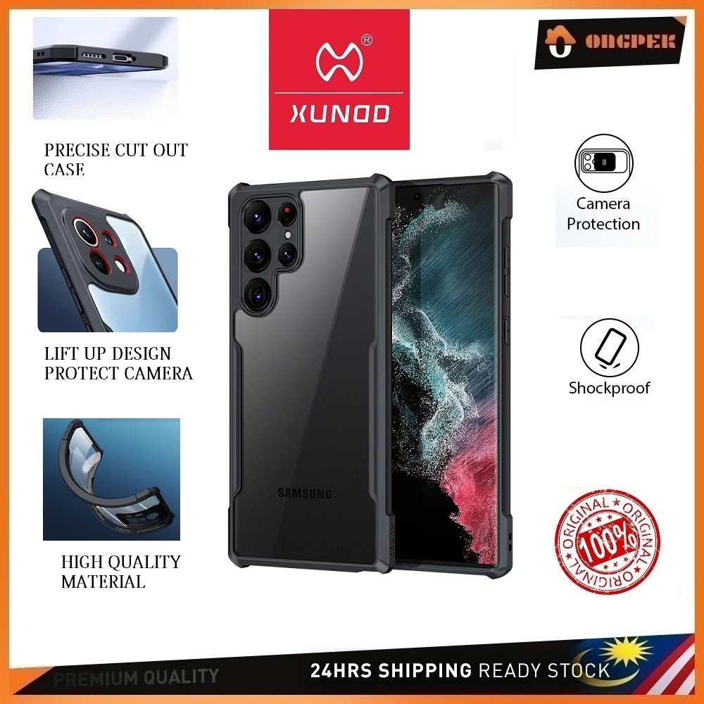 ORIGINAL XUNDD Samsung Galaxy S10 S20 S21 S22 FE Plus Ultra Phone Case Cover Casing | Shopee ...