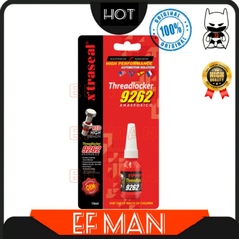 💯% ORIGINAL X TRASEAL 9262 THREAD LOCKER GUM 10ML BOLT NUT LOCK GUM ...