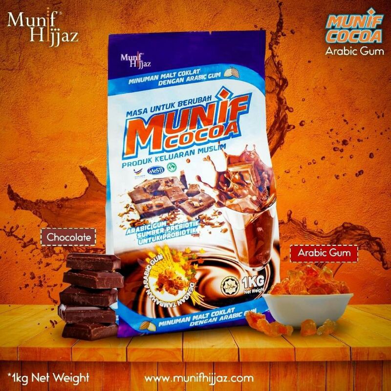 Munif cocoa with arabic gum | Shopee Malaysia