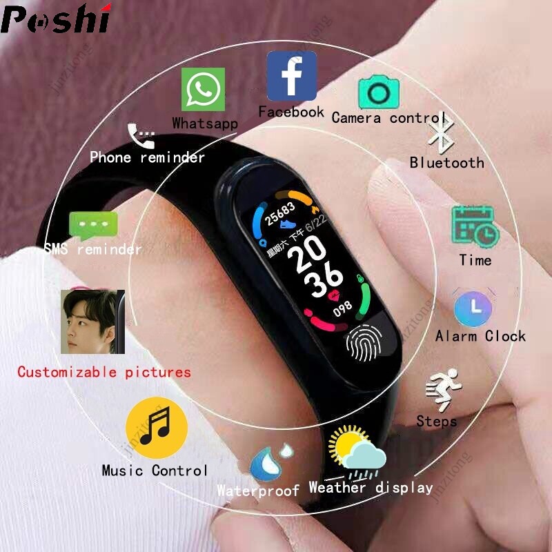 POSHI Touch Screen Smart Watch 2022 New Digital Watch for Women / Watch ...