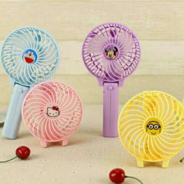 (Ready stock) Mini hand fan -cartoon | Shopee Malaysia