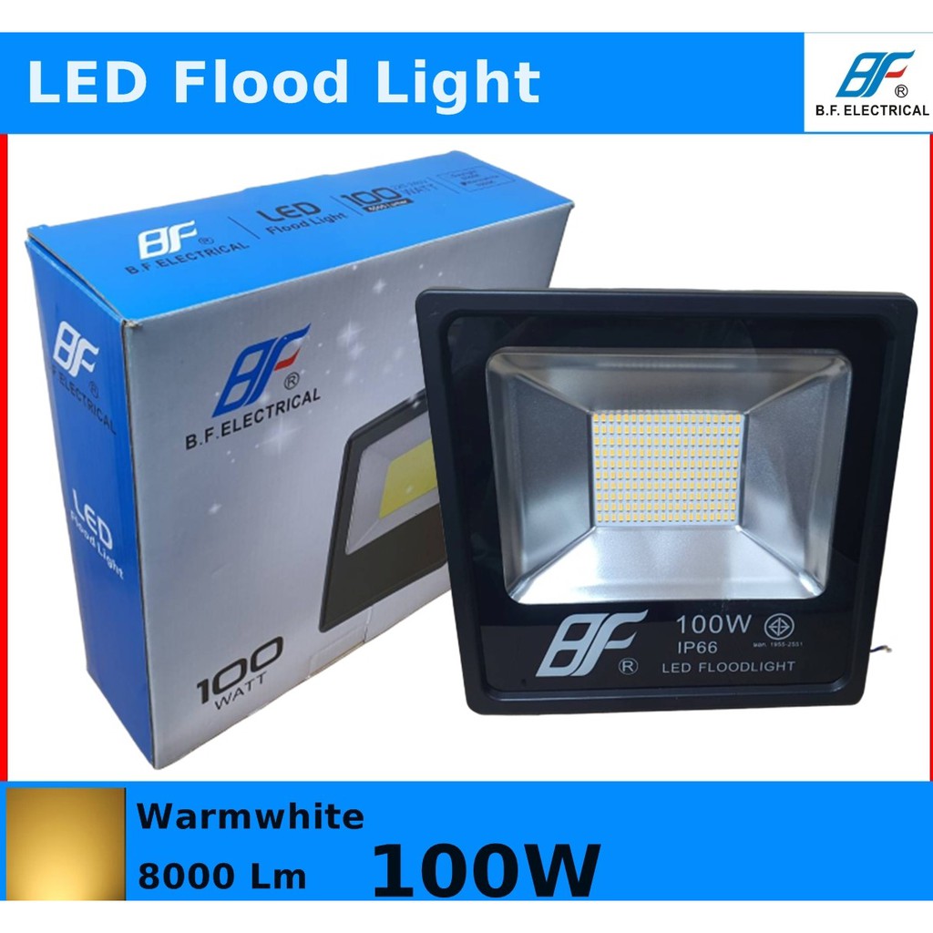 BF LED FLOOD LIHGT Floodlight Spotlight 100W Light Daylight/Warmwhite ...