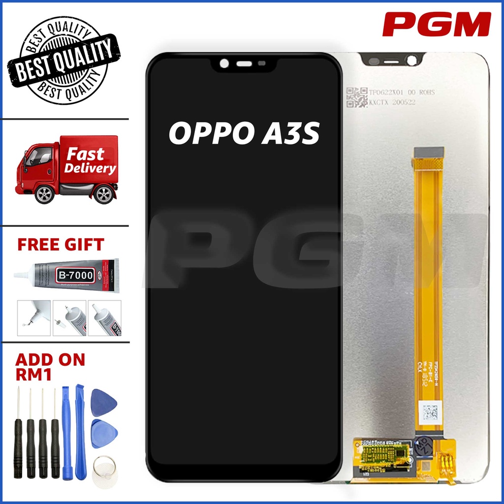 LCD TOUCH SCREEN DIGITIZER COMPATIBLE WITH OP A3S / A12E / REAL C1 ...