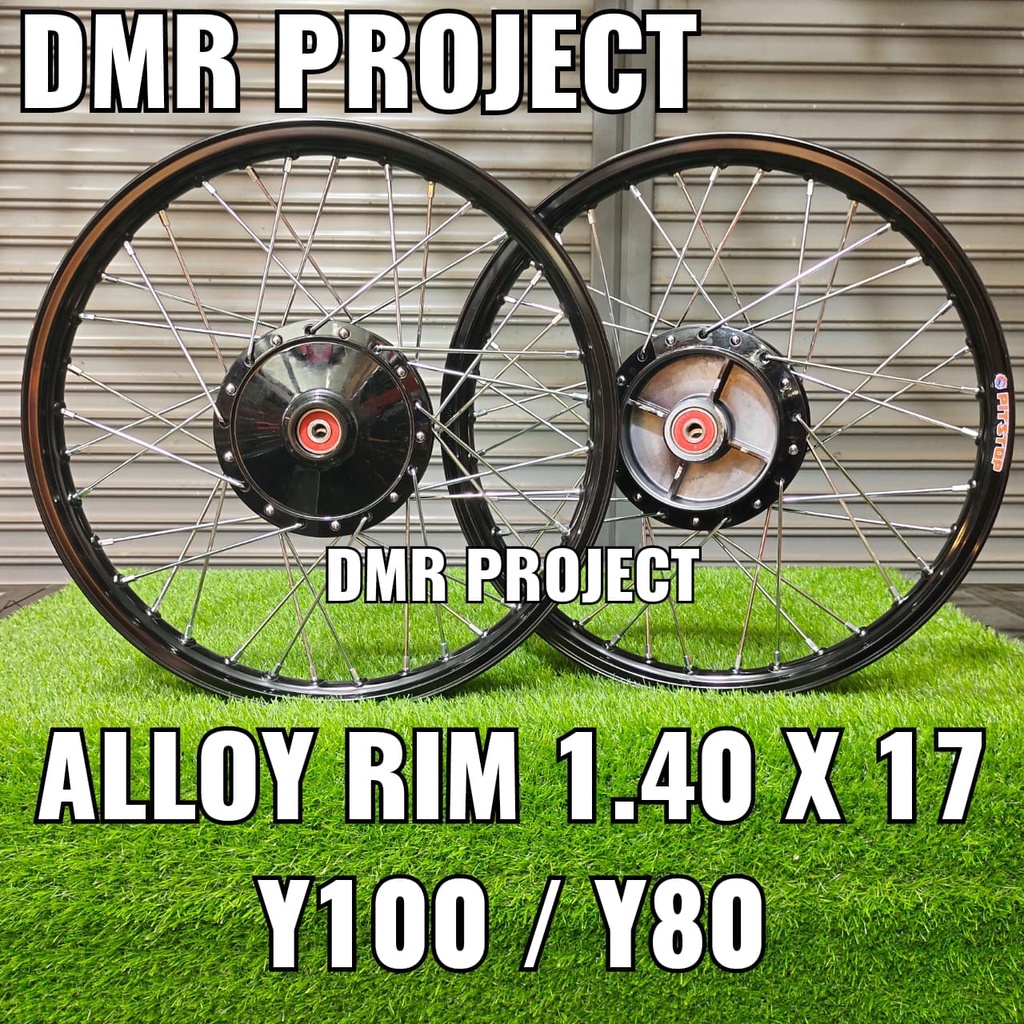 Y110/Y100/Y80 ALLOY RIM 1.40 X 17 (COMPLATE SET) PITSTOP RIM ALLOY Y80 ...