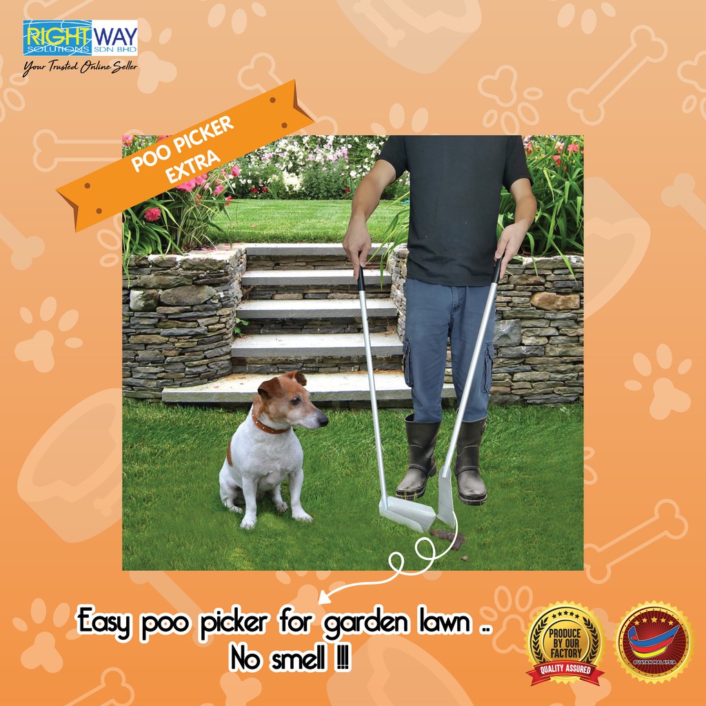 (POO PICKER EXTRA) Easy poo picker for garden lawn .. no smell ...