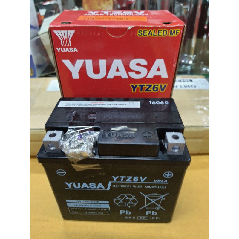 BATTERY YUASA 100% ORIGINAL YTZ6V/YTZ7V/YTZ8V | Shopee Malaysia
