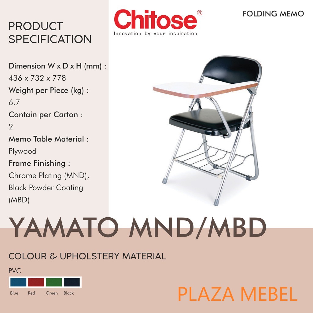 Chitose MND Yamato Chrome folding study chair | Shopee Malaysia