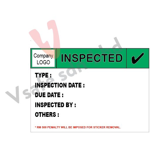 3M Safety Inspection sticker Machinery Inspection maintenance tools ...