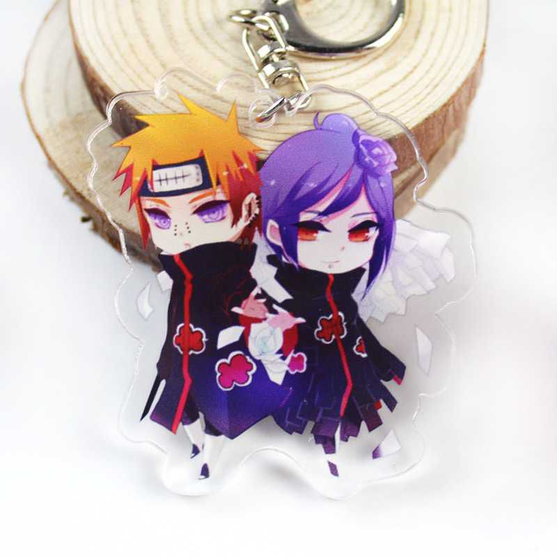 ANIME ACRYLIC KEYCHAINS uzumaki naruto minato uchiha madara sasuke ...