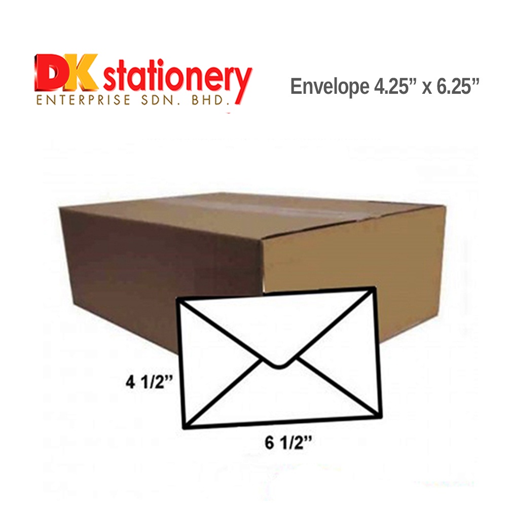 Envelope 4.25" x 6.25" I 250's / Box | Shopee Malaysia