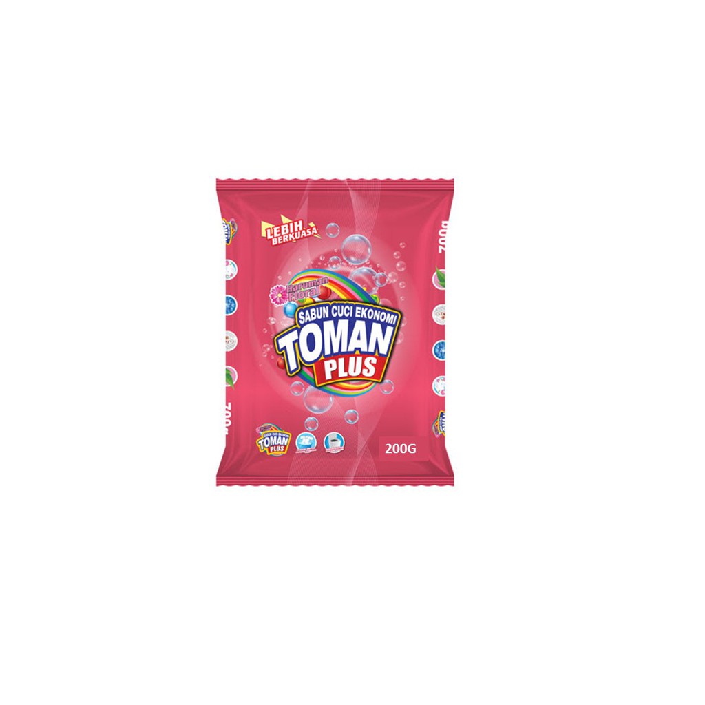 200g TOMAN PLUS DETERGENT POWDER FLORAL | Shopee Malaysia