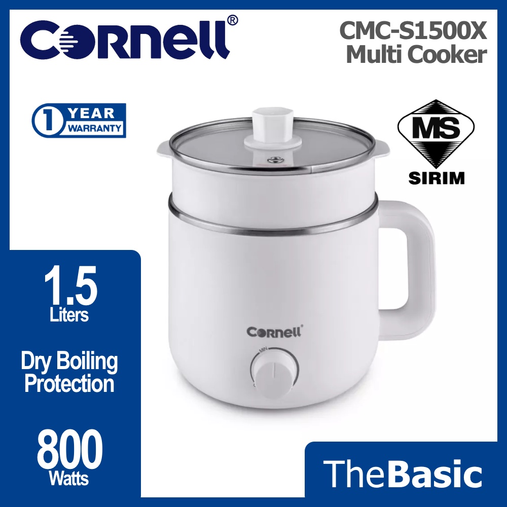 CORNELL 1.5L Mini Multi Cooker (CMC-S1500X / CMCS1500X) | Shopee Malaysia