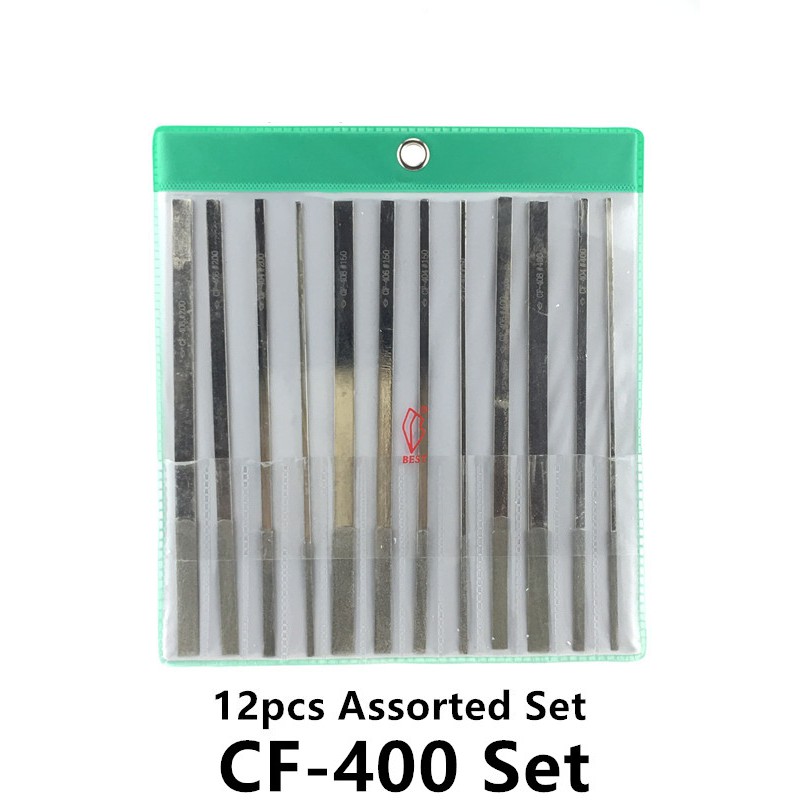 Diamond Flat Hand File Diamond Coating Needle Flat File Set can for ...