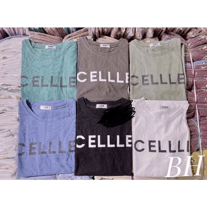 T-shirt with CELLI aln3;53 printed | Shopee Malaysia