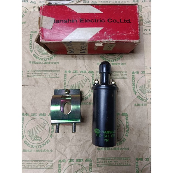 Yamaha 6V ignition coil.Nos HANSHIN Japan parts . | Shopee Malaysia