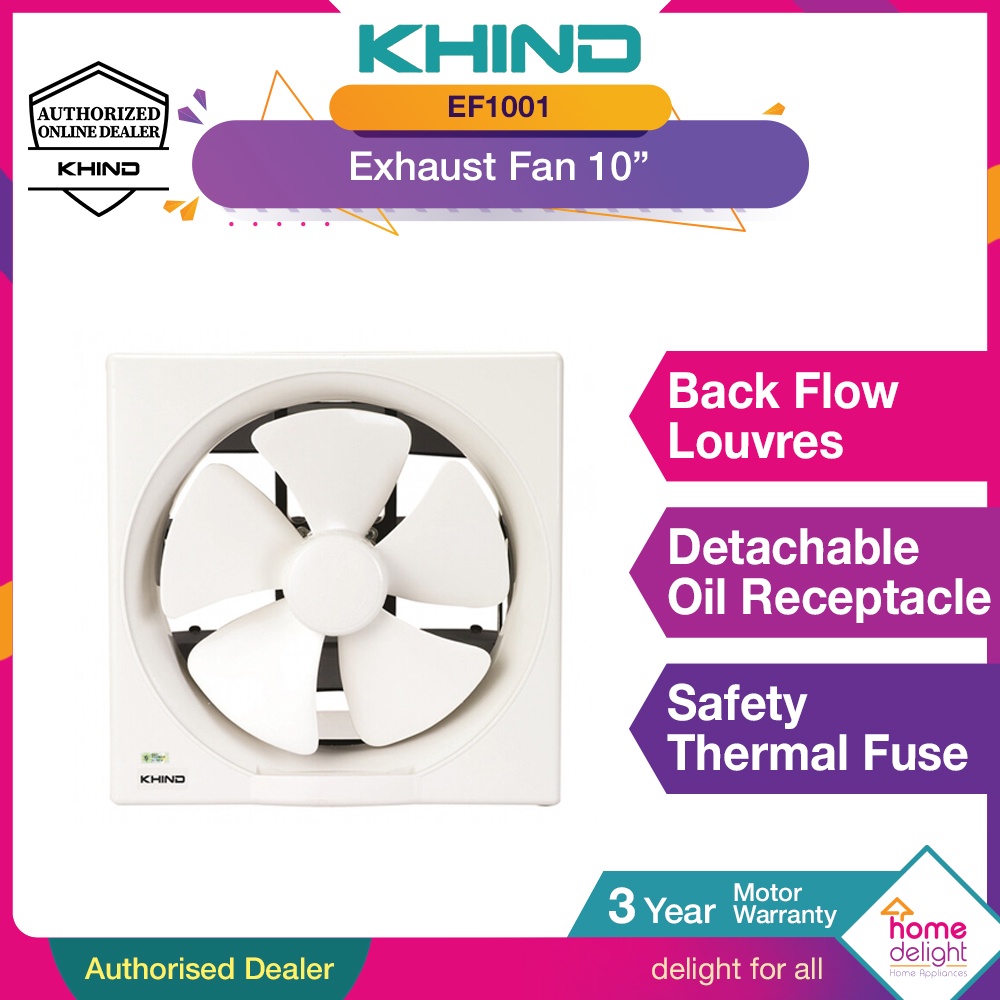 Khind EF1001 Exhaust Fan 10" (Install 12" Hole) | Shopee Malaysia