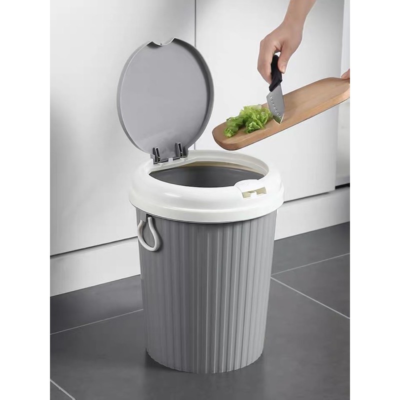 Japanese Muji Rubbish baskets and dustbin with press cover | Shopee ...