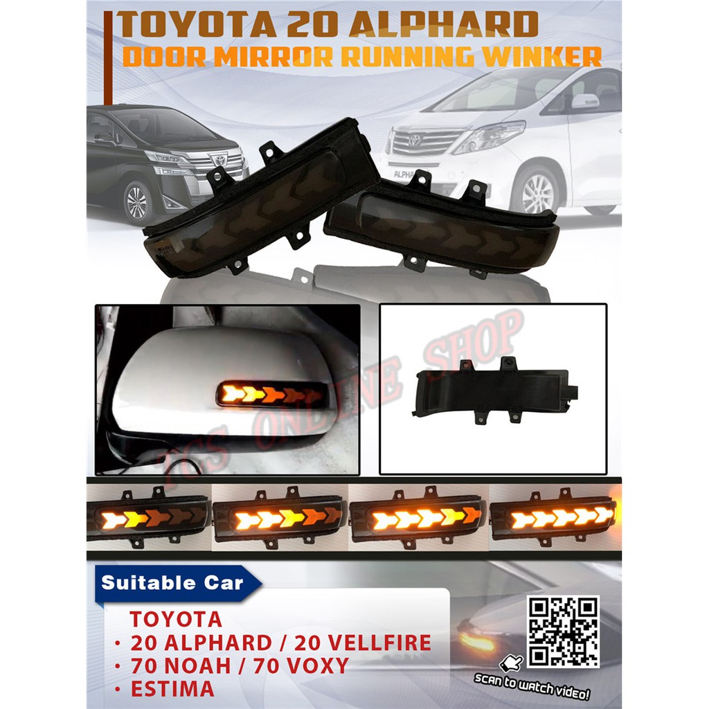 TOYOTA ESTIMA ACR50 /Alphard/VELLFIRE ANH20 2008-2014 Side Mirror ...