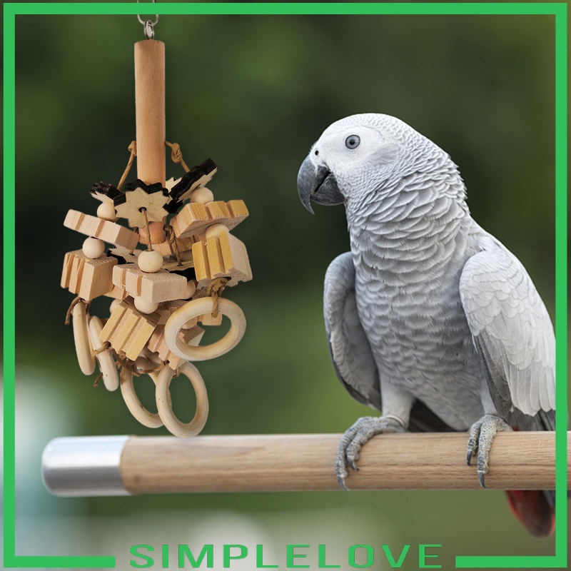 [simpleloveMY] Parrot Chewing Toys Swing Hanging for Cockatiel African ...