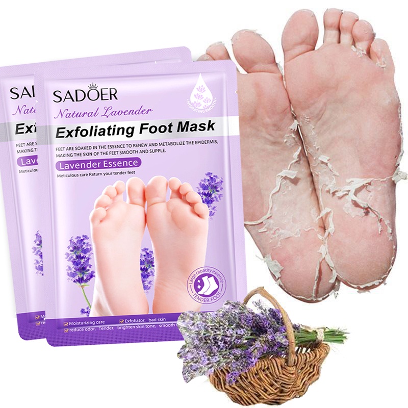 Exfoliating Foot Mask Remove Dead Skin Feet Mask Pedicure Mask Kaki ...