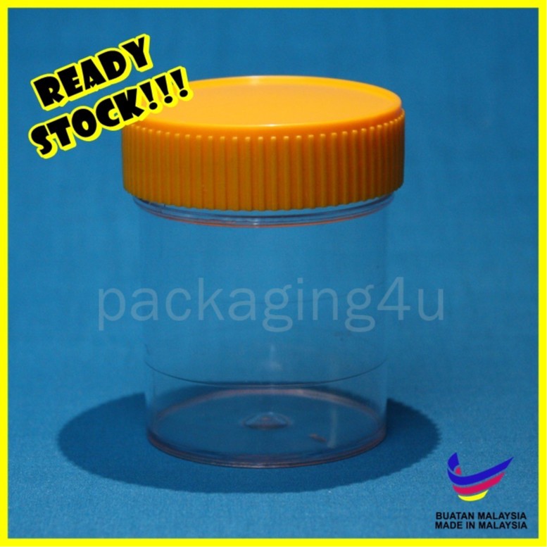 Salvia Container Specimen Container 60ml (10pcs) BOTOL URIN With Label ...