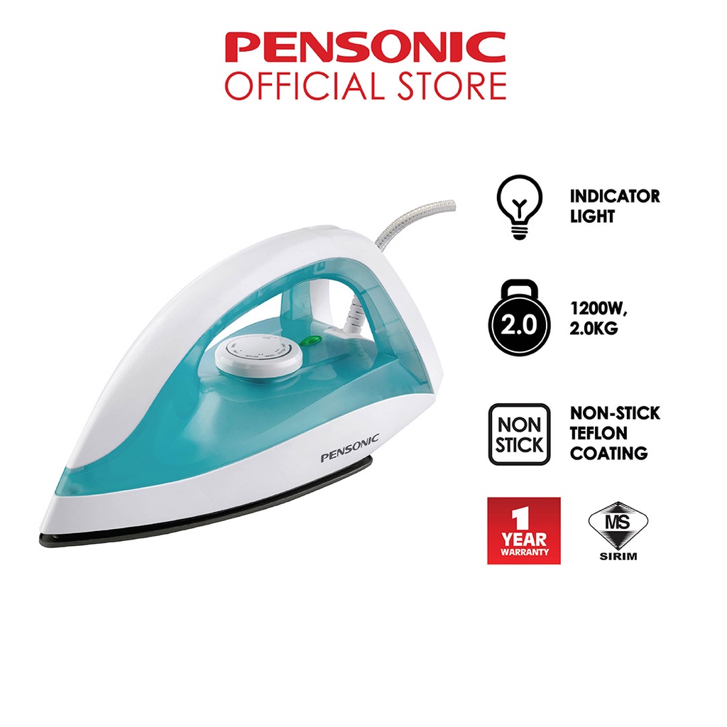 Pensonic Dry Iron | Seterika Kering | PI-8502 | Shopee Malaysia