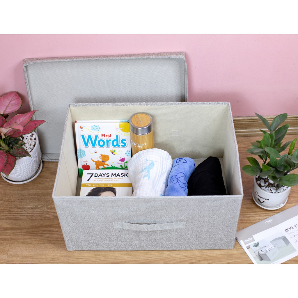 DAISO removable lid storage box made in Korea | Shopee Malaysia