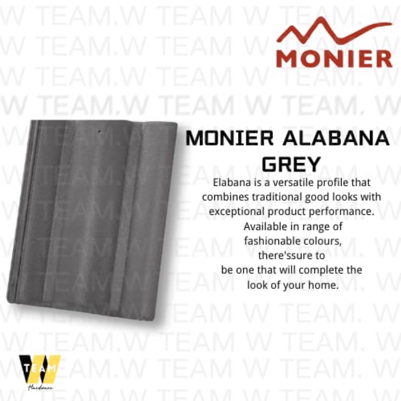 Monier alabana tiles [MS GREY] | Shopee Malaysia
