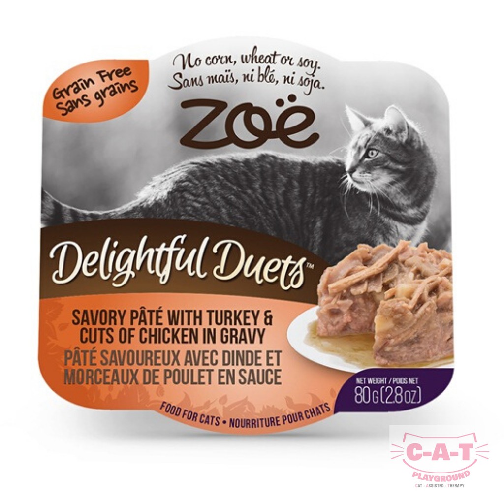 Zoe Delightful Duets Cat Food Chicken/Turkey Flavour 猫饲料 鸡肉/火鸡口味 ...