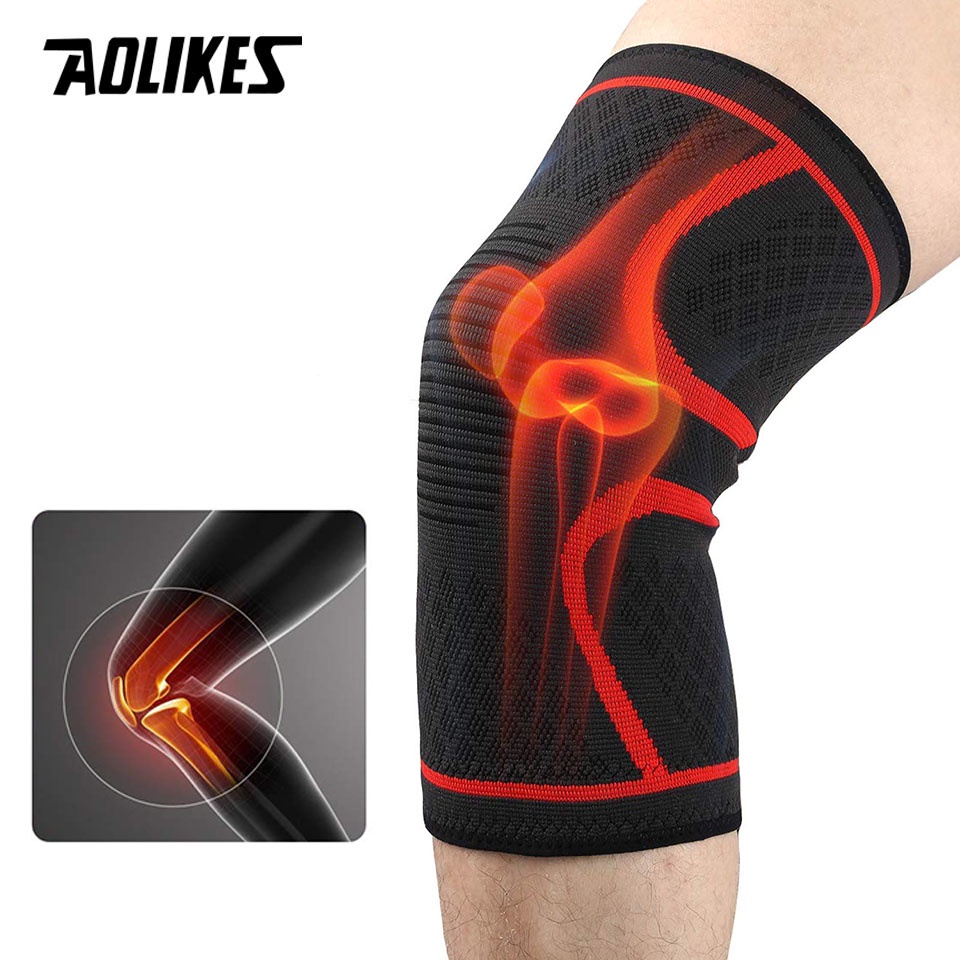 Aolikes Fitness Elastic Nylon Knee Support Braces (1 Pc) | Shopee Malaysia