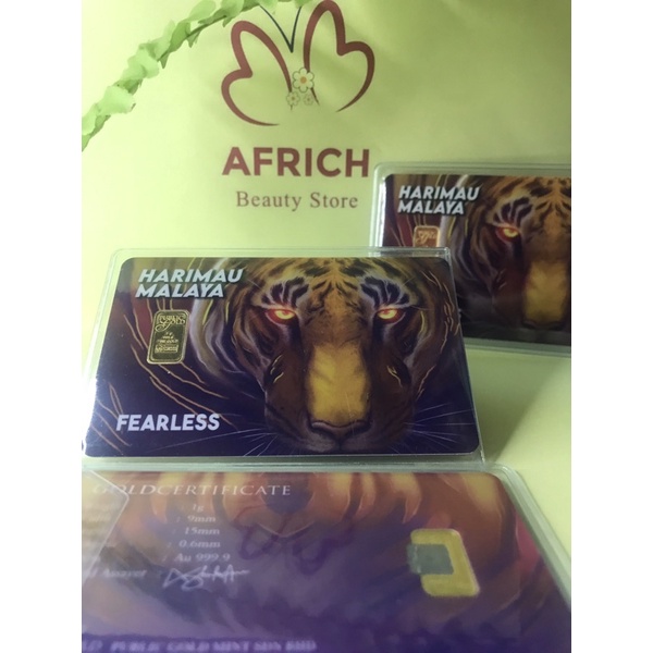 HARIMAU MALAYA GOLD BAR 1 gram Public Gold | Shopee Malaysia