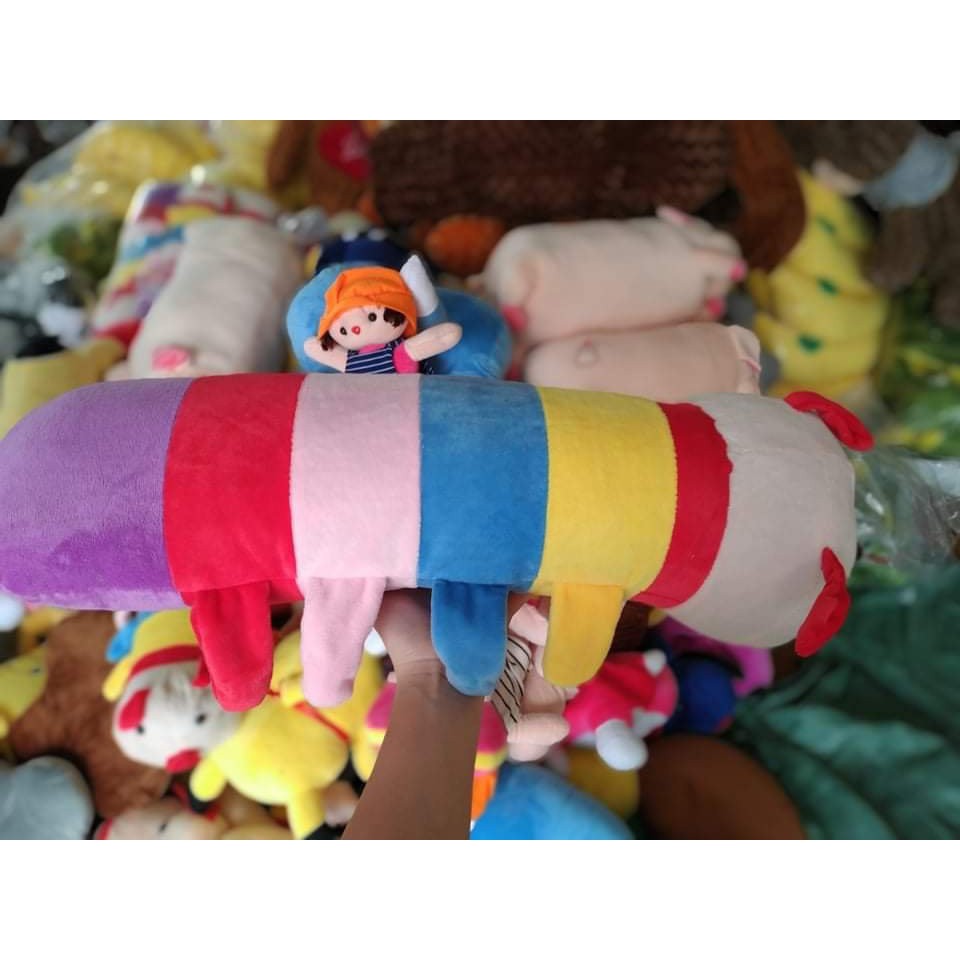 High quality multi-color worm teddy bear Hug pillow | Shopee Malaysia