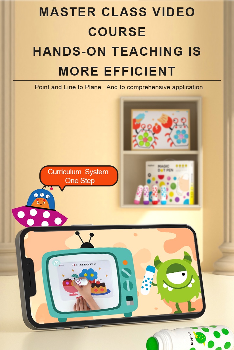 Mideer Washable Magic Dot Marker- 6/12 Colors available | Shopee Malaysia