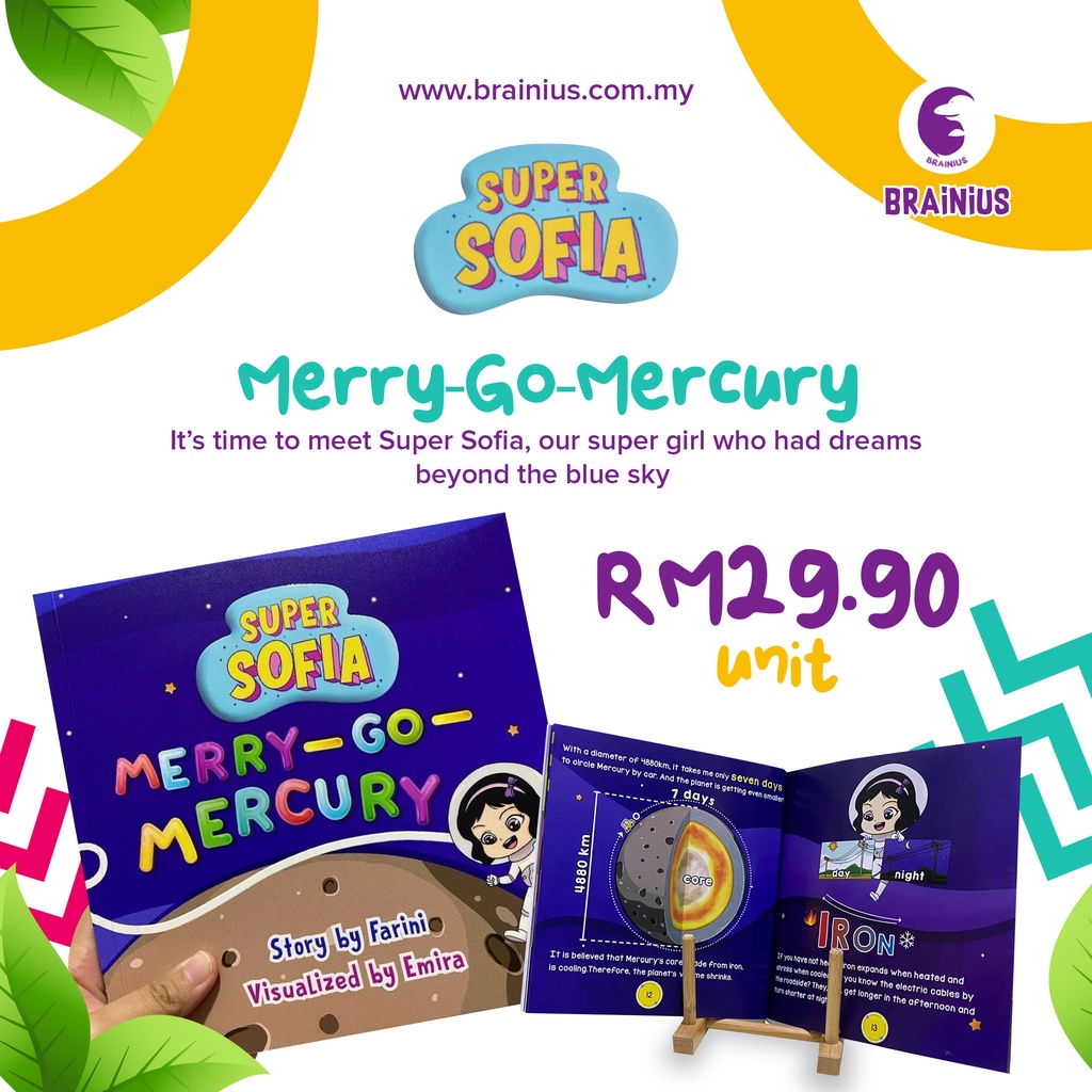 Super Sofia Merry-Go-Mercury English Story book with science information | Shopee Malaysia