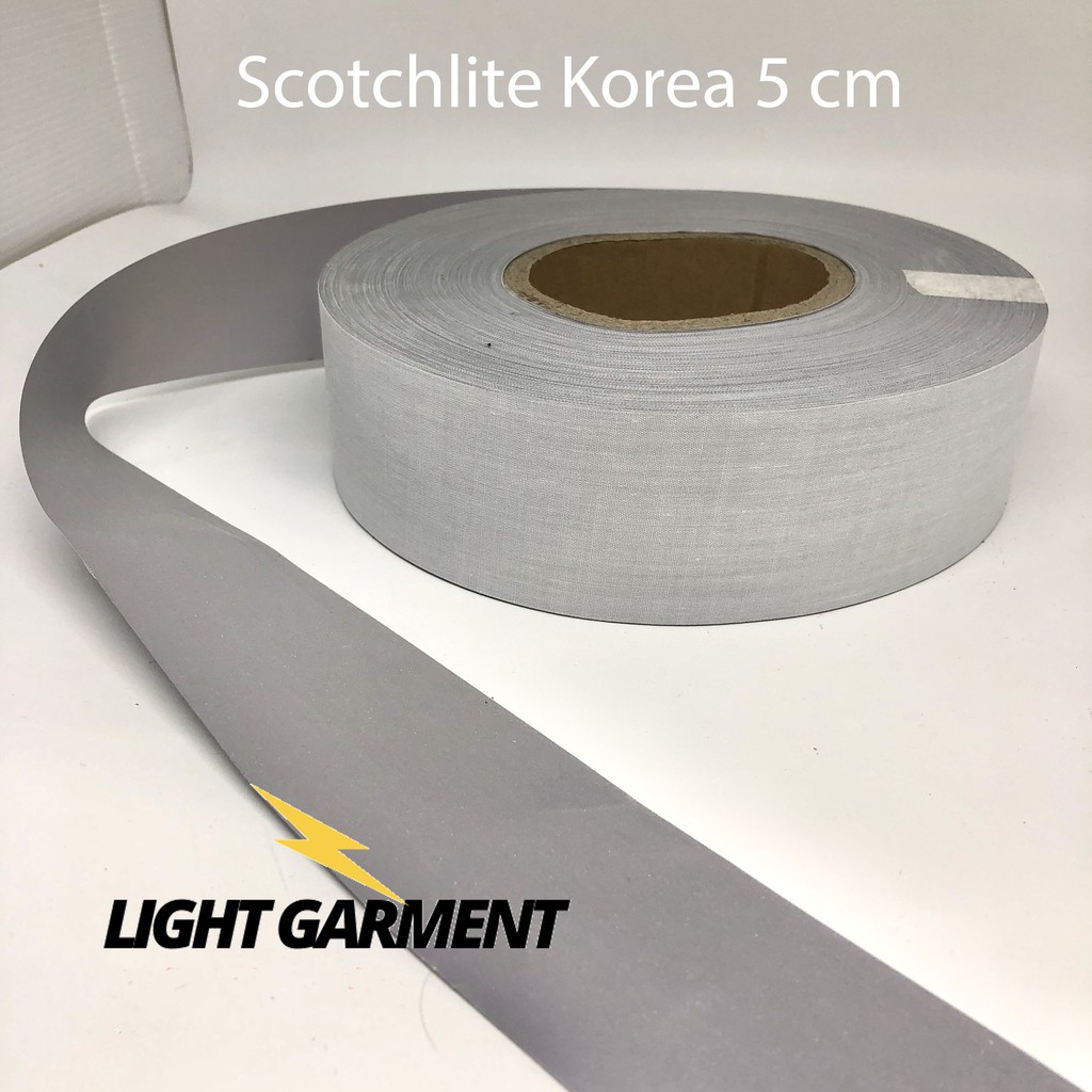 Korean Fabric Tape 5cm 1 meter Contents/Scotchlite Fabric Reflective ...