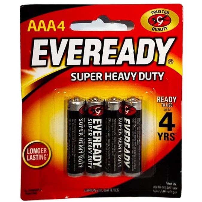 Eveready Super Heavy Duty 1.5V AA/AAA/9V/C/D size Battery 2pcs/4pcs ...
