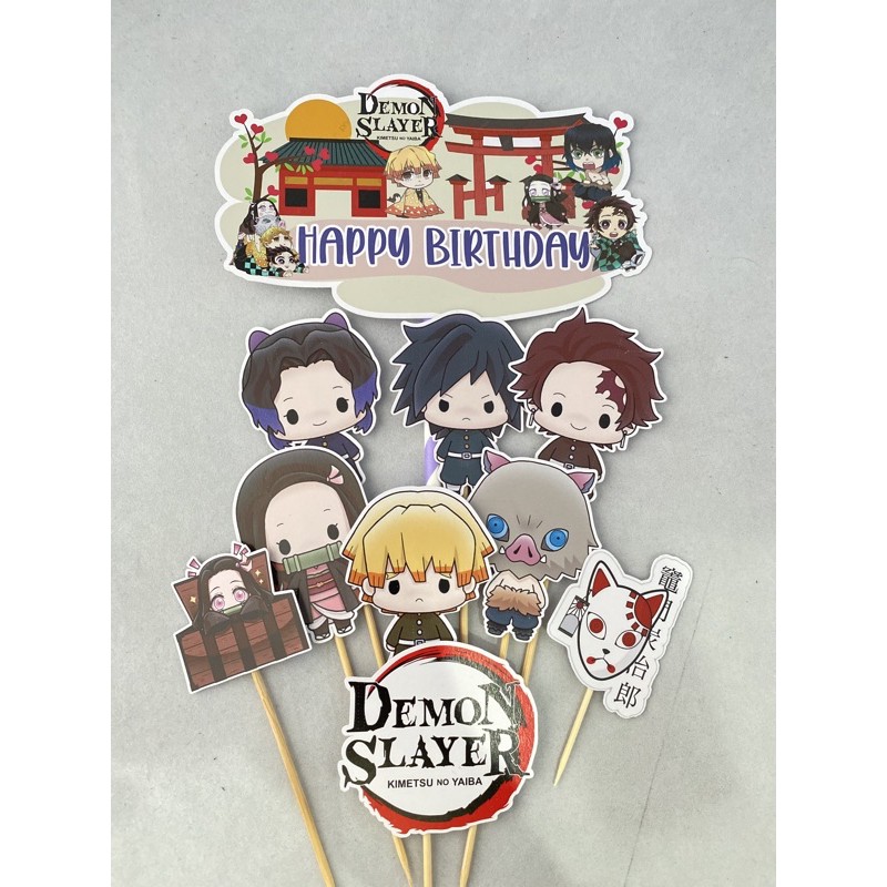 Cake Topper Demon Slayer | Shopee Malaysia