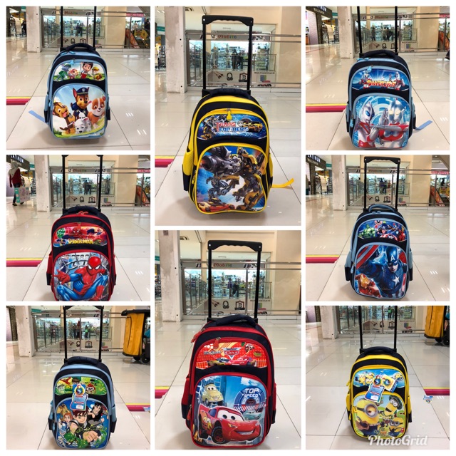 16” Trolley School Bag - Primary Students! | Shopee Malaysia